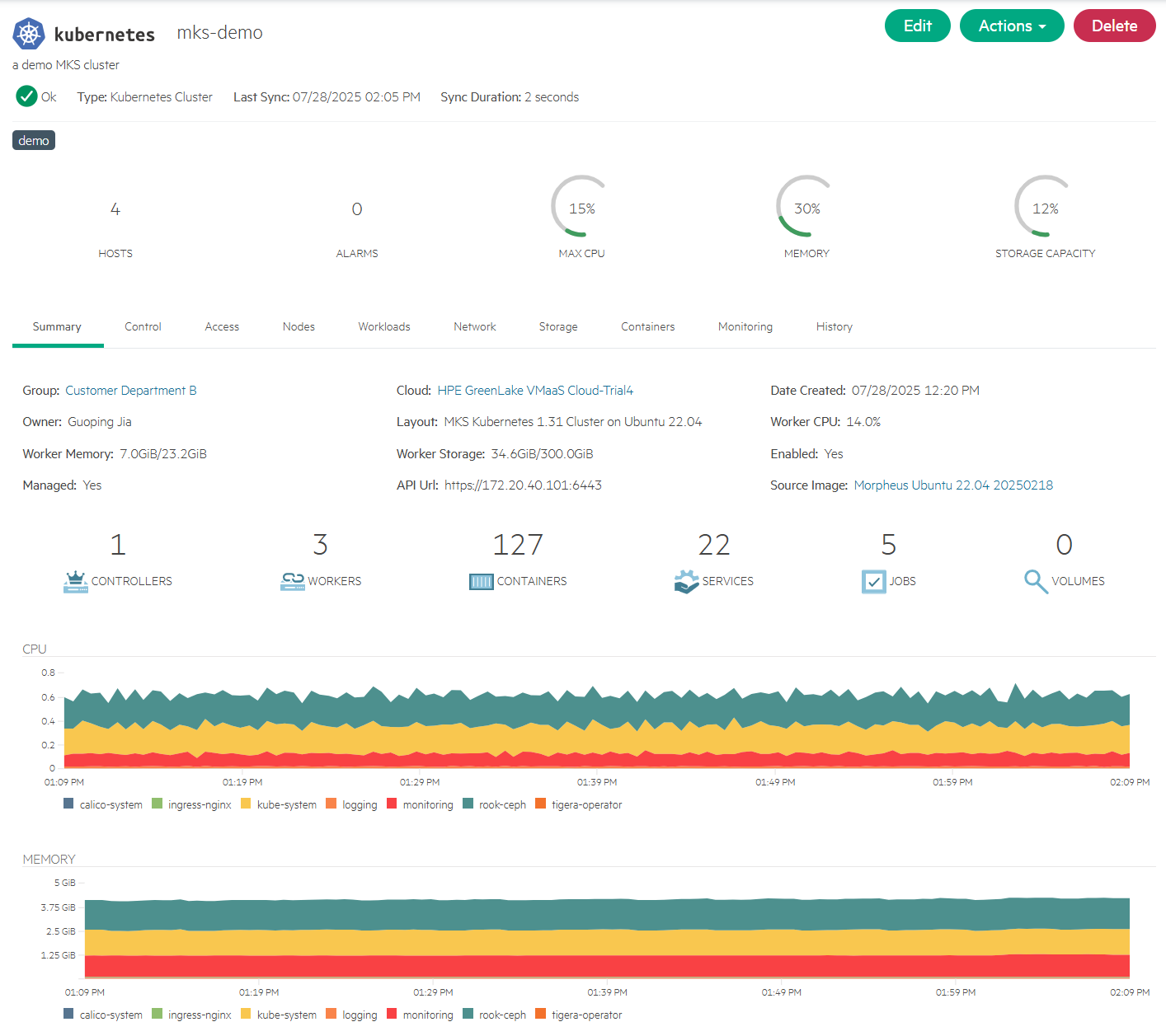 Provisioning MKS clusters in HPE Private Cloud Enterprise | HPE Developer Portal