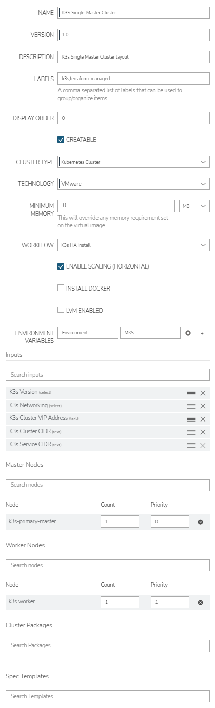 Provisioning K3s clusters using custom cluster layouts in HPE Private ...